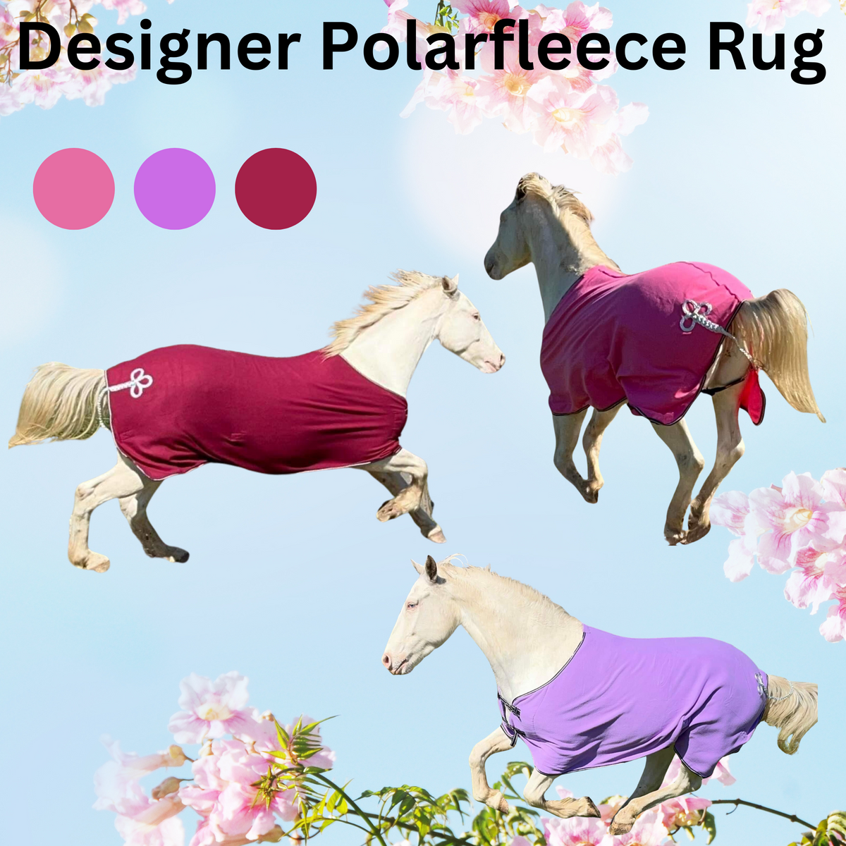 Designer- Vibrant Colours Anti pilling Polar fleece Horse Rug – Payless ...