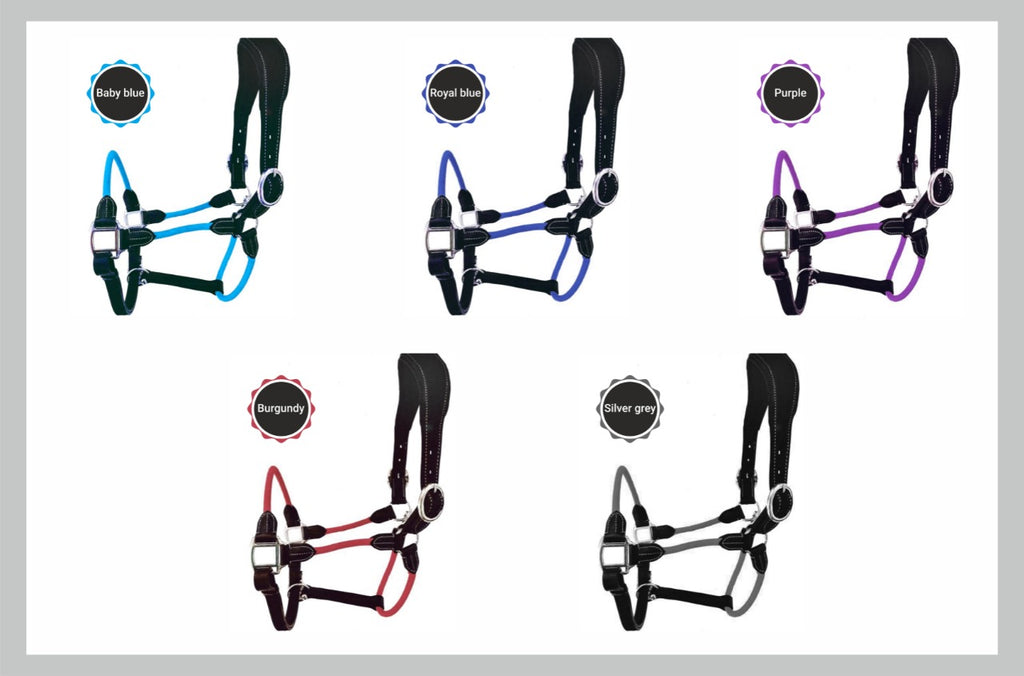 Deluxe Leather and Rope Hybrid Padded Halter – Payless Saddlery